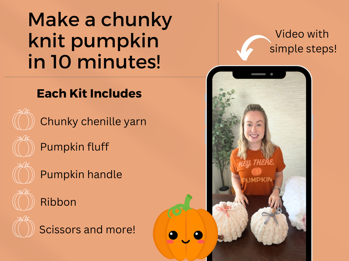 DIY Chunky Pumpkin (Set of 2) – Comfy Sunday